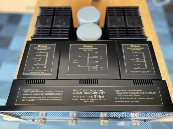 McIntosh MC7270 - Super Clean - 270Wx2 - Best Mc Amp from this Era – SkyFi Audio