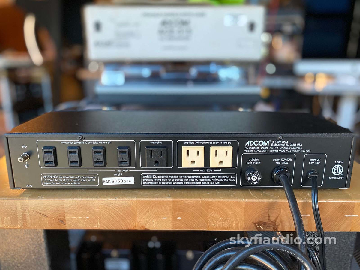 Adcom ACE-515 AC Enhancer, Power Strip, and Switcher