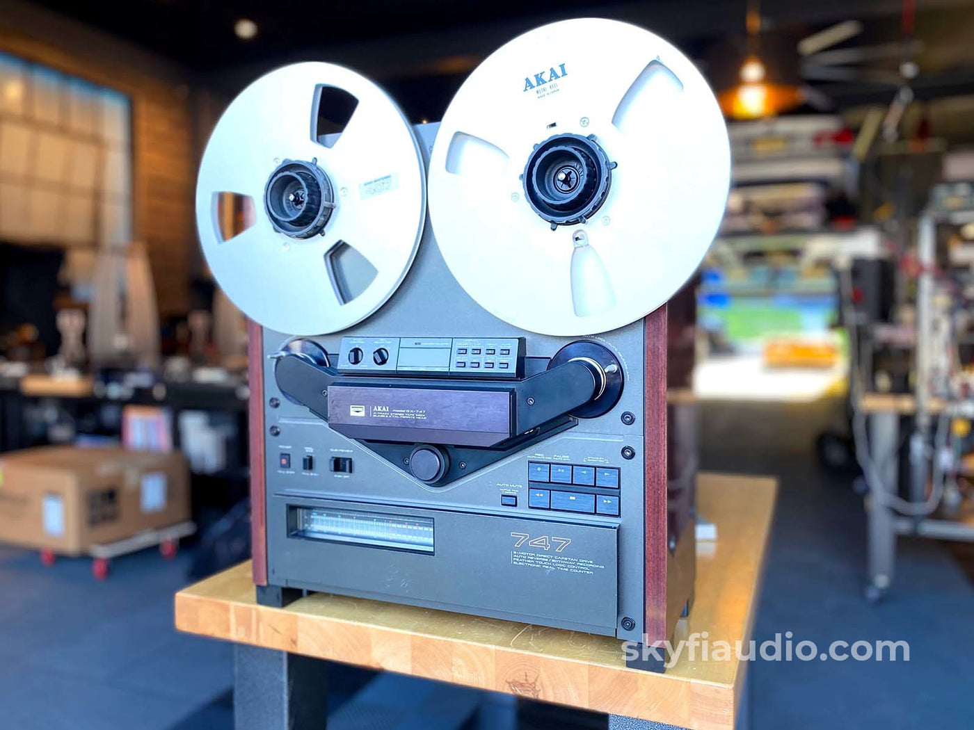 Akai GX-747 Reel to Reel In Rare Dark Gray Finish