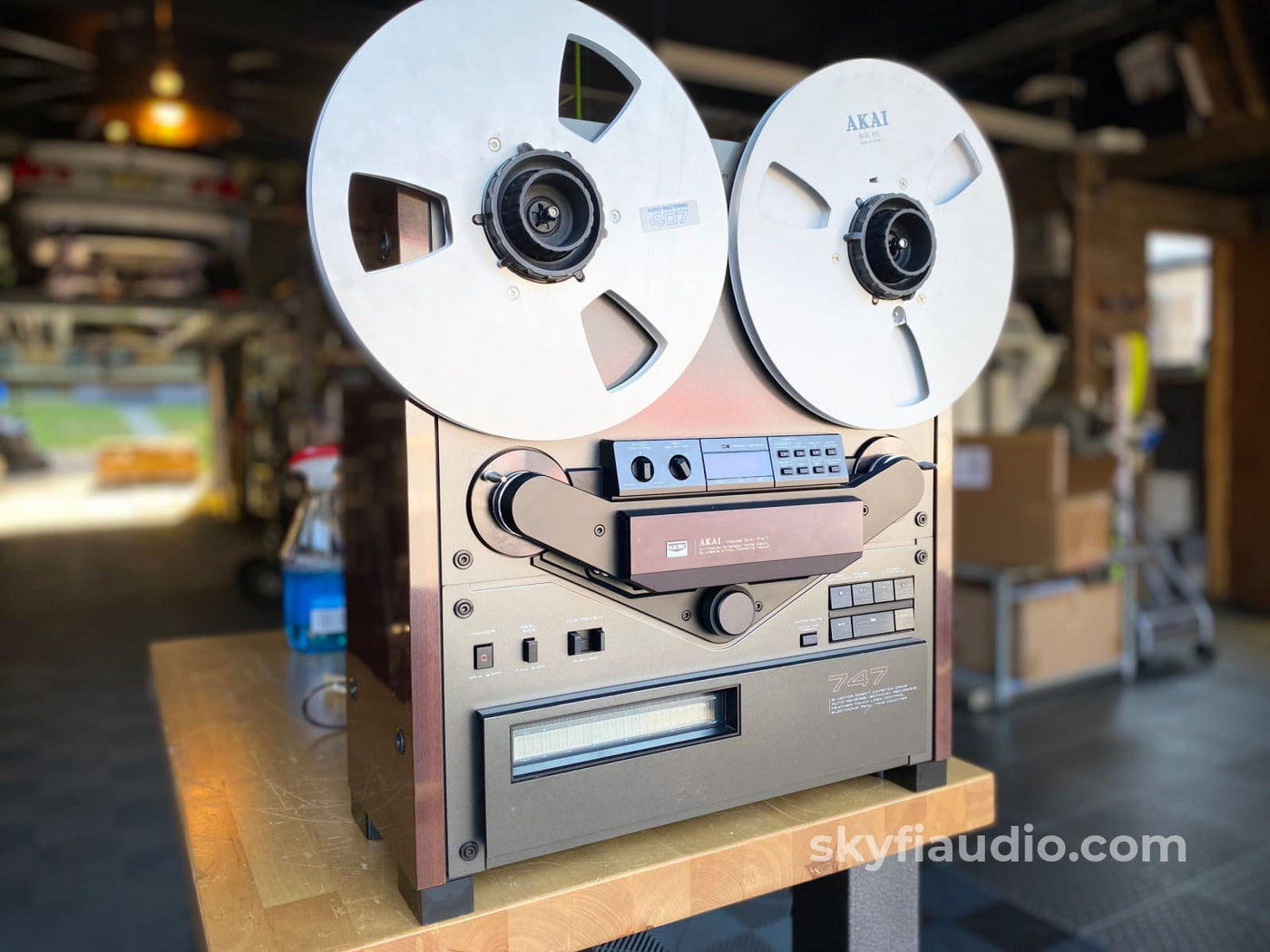 Akai GX-747 Reel to Reel In Rare Dark Gray Finish
