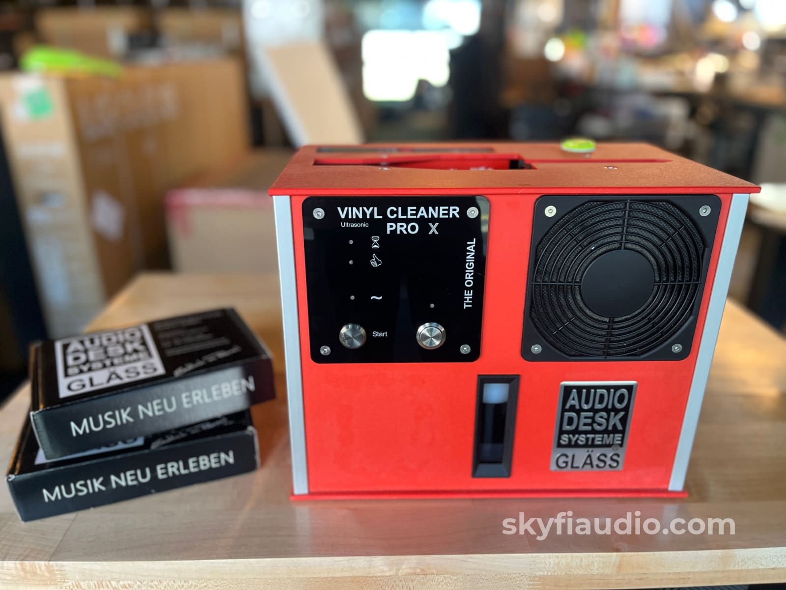 Audio Desk Vinyl Cleaner PRO X Record Cleaning Machine - With Extras