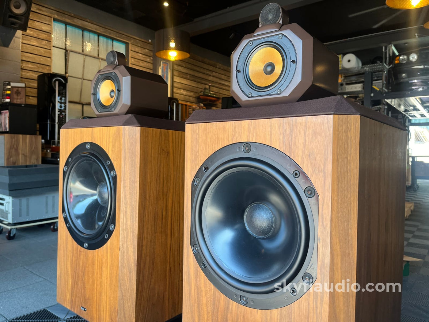 Bowers & Wilkins Model 801 Series 80 Speakers on Sound Anchor Stands