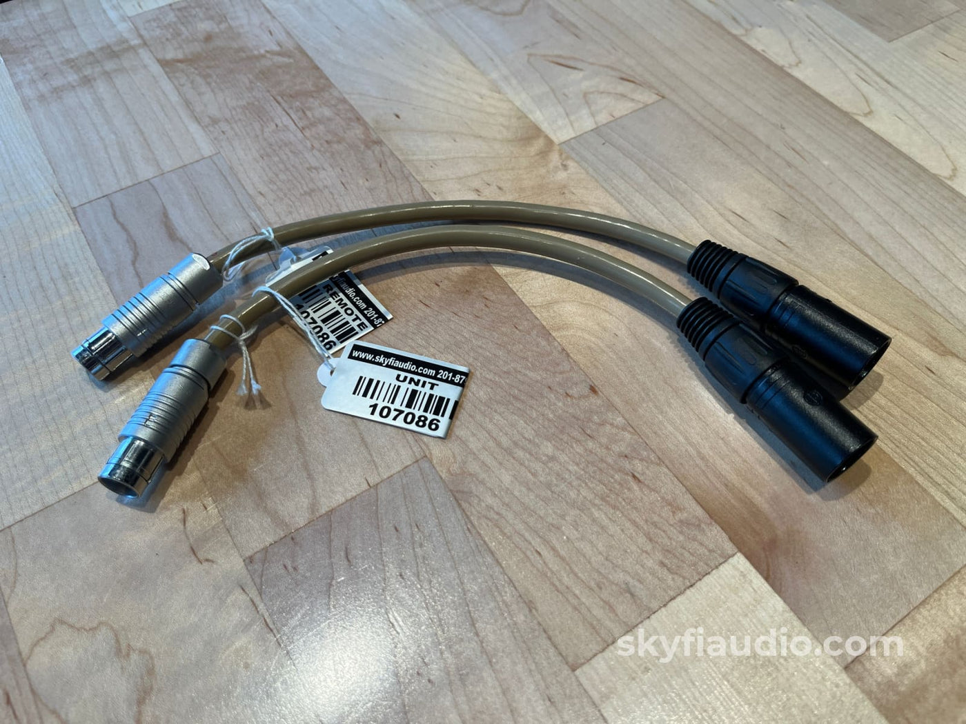 Cello Strings - Female Fischer Connectors to Male XLR Adapters (Pair)