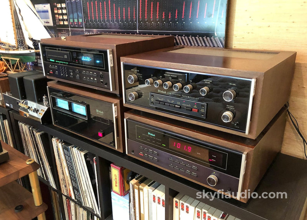 Complete McIntosh Four Piece System In Wood Cases