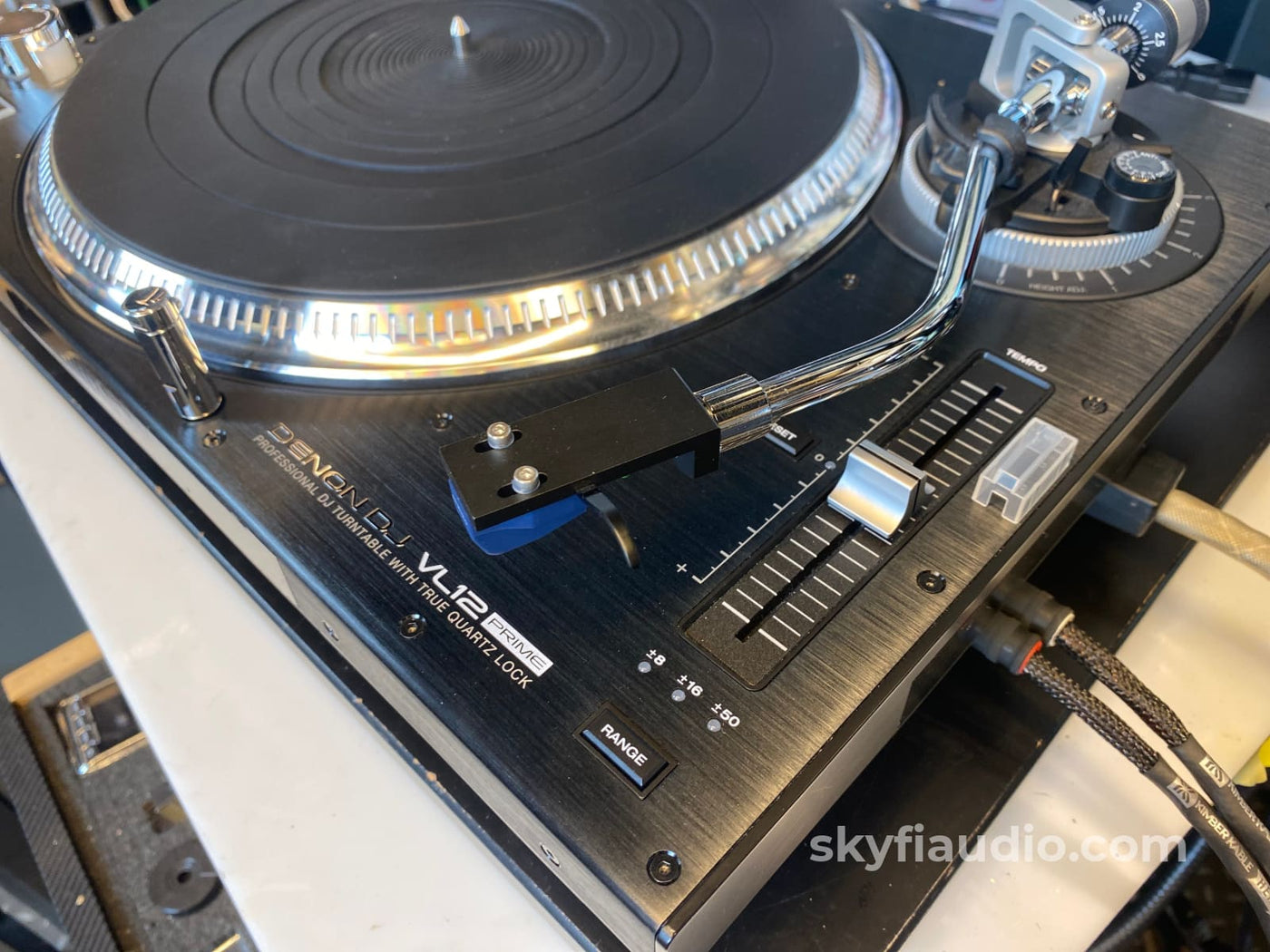 Denon VL12 Prime Turntable - SkyFi Upgraded with New Sumiko and More