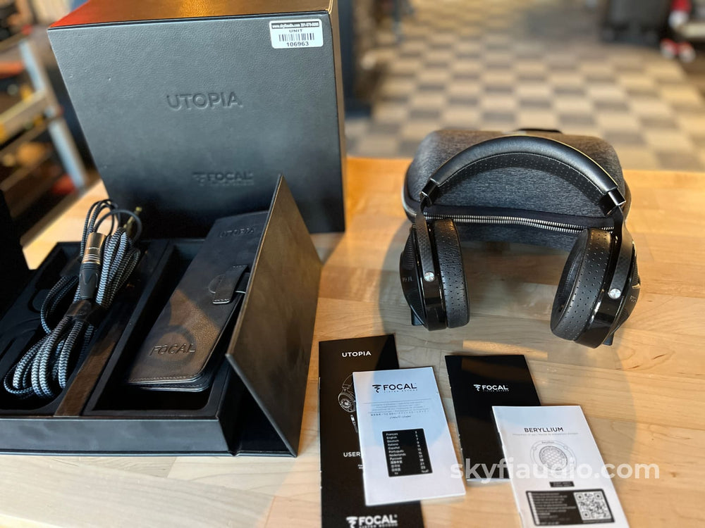 Focal Utopia Headphones - Beryllium Drivers - Complete