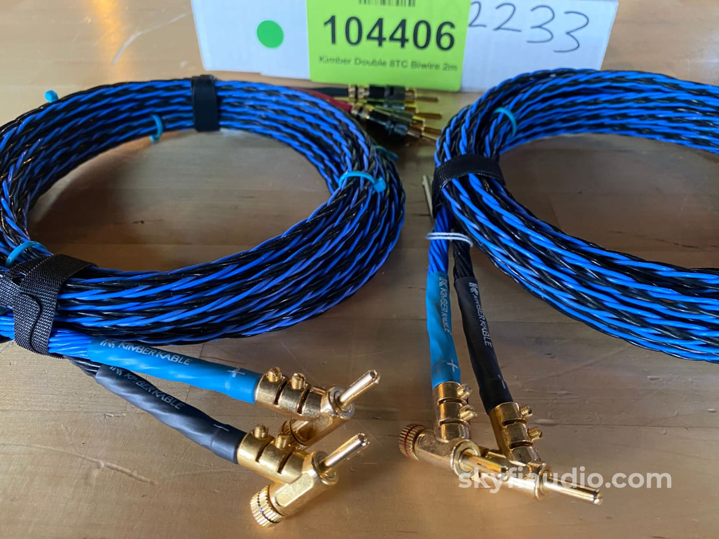 Kimber Kable DOUBLE 8TC Speaker Cables in Bi-Wire Config - 2 Meters