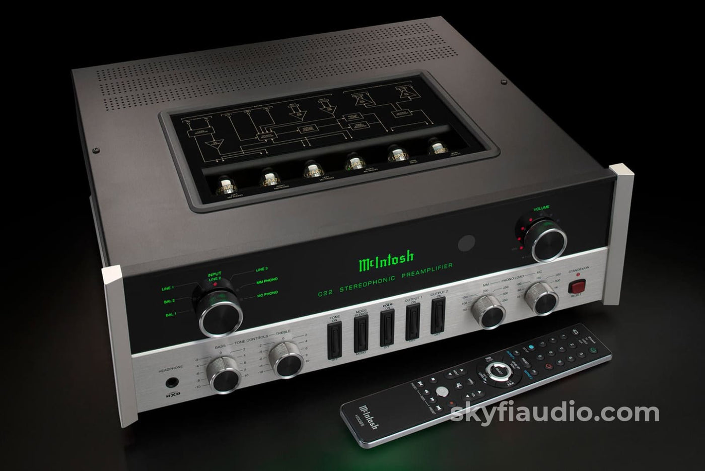 McIntosh C22 Mk V Tube Preamplifier - All Analog with a Retro Look - N