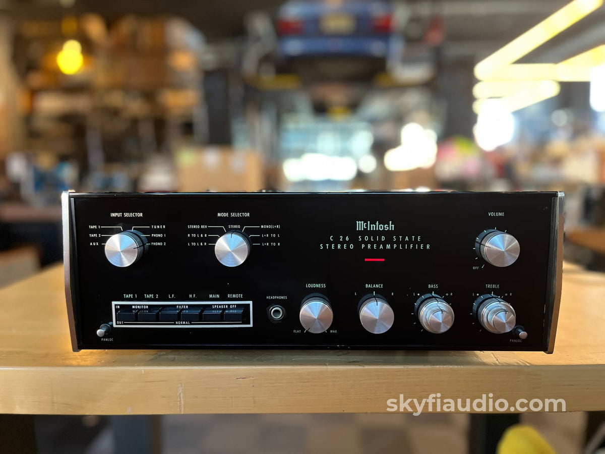 McIntosh C26 Vintage Preamp - Survivor w/Dual Phono Inputs