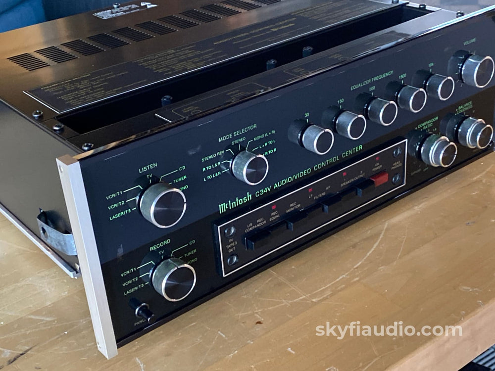 McIntosh C34V "Integrated" Preamp with 20W x 2 Amp Section and 5-Band
