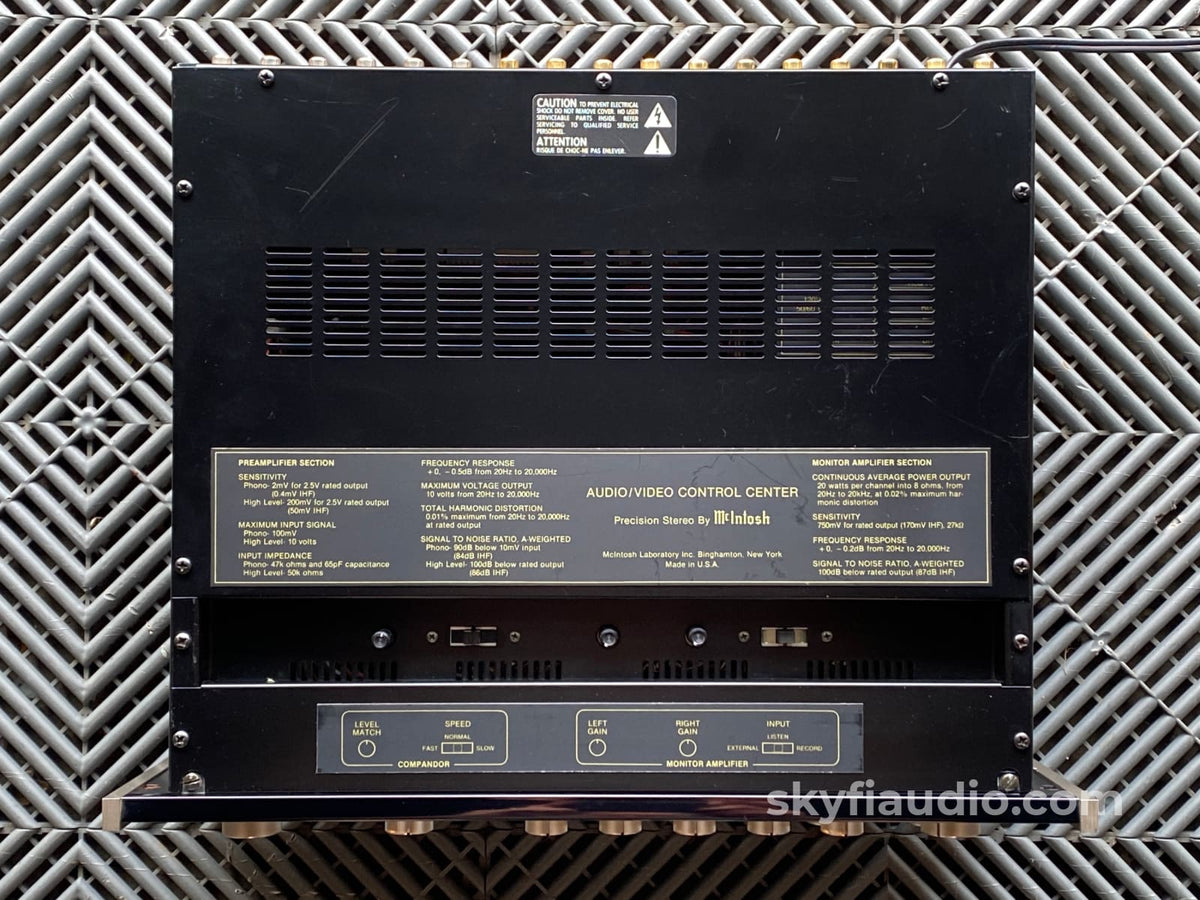 McIntosh C34V "Integrated" Preamp with 20W x 2 Amp Section and 5-Band