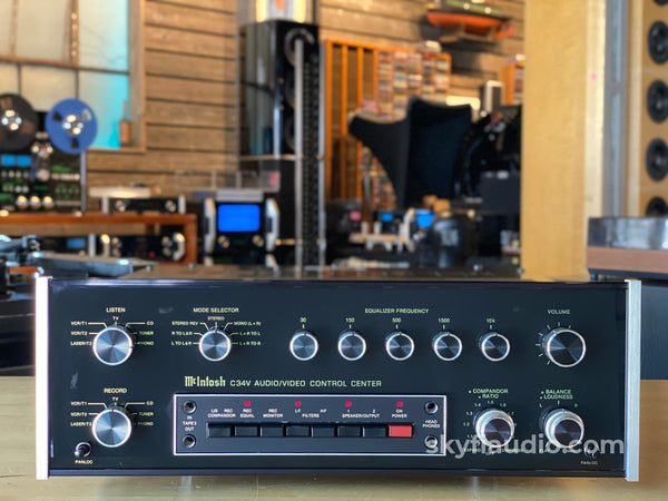 McIntosh C34V "Integrated" Preamp with 20W x 2 Amp Section and 5-Band