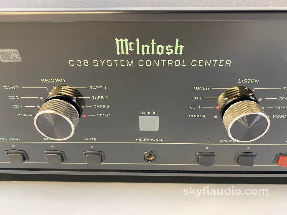 Mcintosh C38 Preamplifier - Full Featured Including Phono Stage
