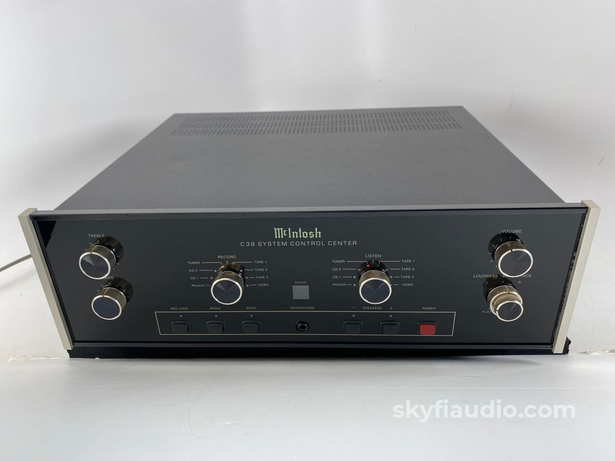 McIntosh C38 Preamplifier, Full Featured Including Phono Stage and Bal