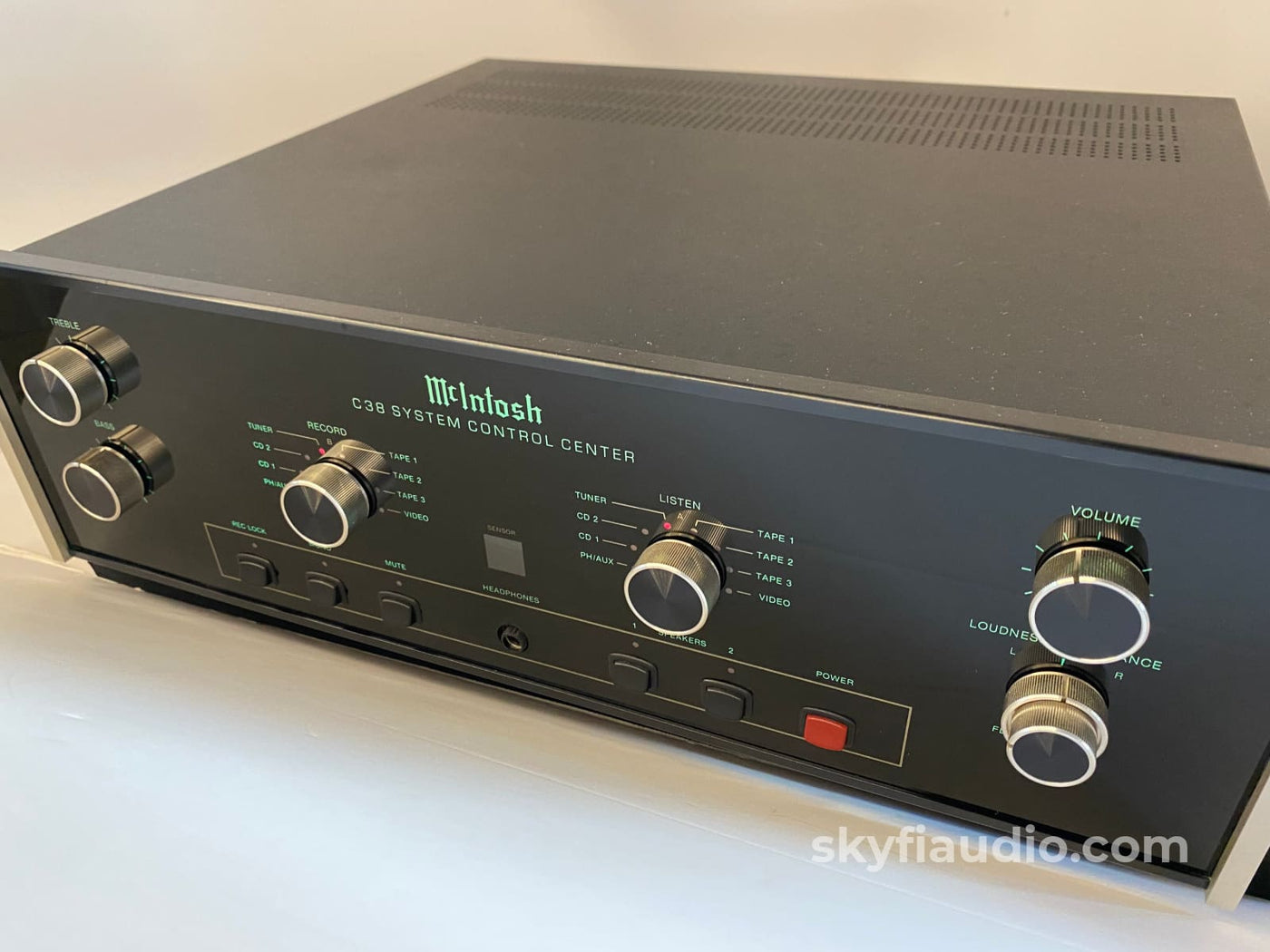 McIntosh C38 Preamplifier, Full Featured Including Phono Stage and Bal