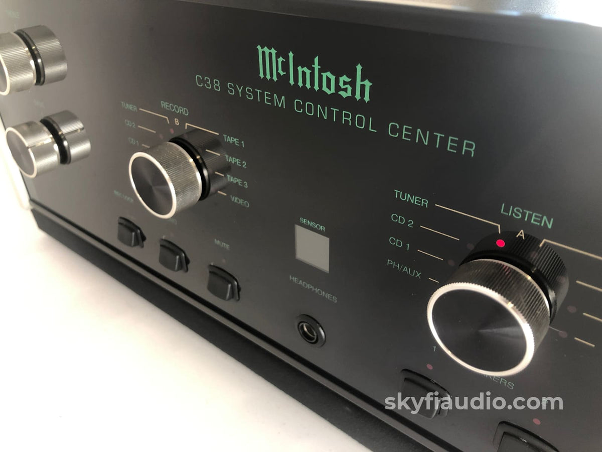 McIntosh C38 Solid State Preamp - Full Featured Including Phono Stage