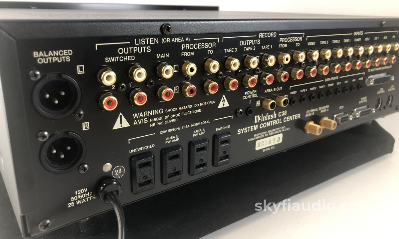 McIntosh C38 Solid State Preamp - Full Featured Including Phono Stage