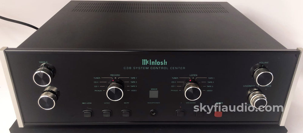 McIntosh C38 Solid State Preamp - Full Featured Including Phono Stage