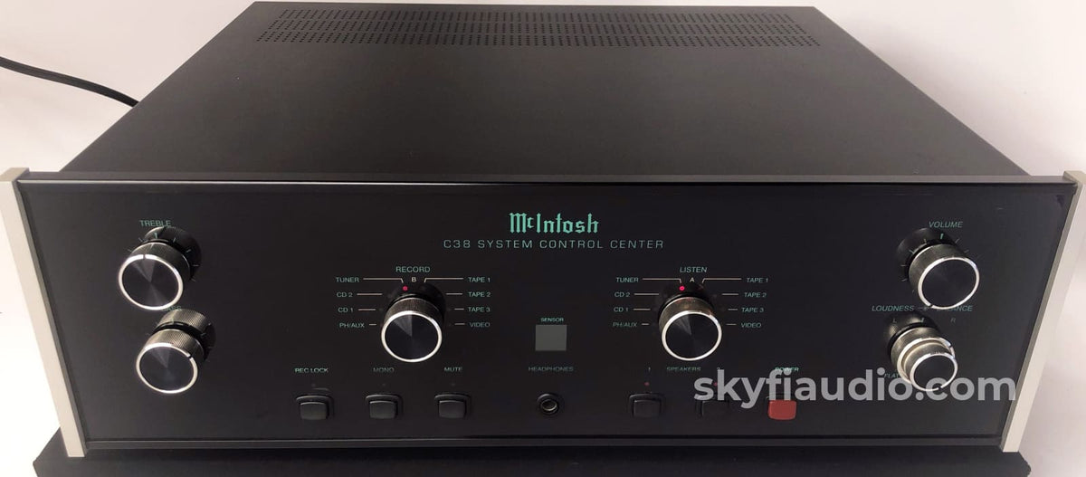 McIntosh C38 Solid State Preamp - Full Featured Including Phono Stage