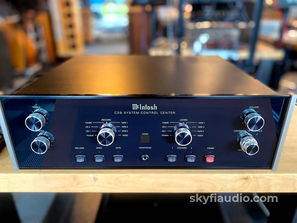 McIntosh C38 Solid State Preamplifier, Full Featured w/Phono Stage