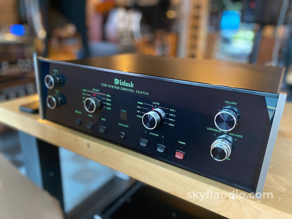 McIntosh C38 Solid State Preamplifier, Full Featured w/Phono Stage