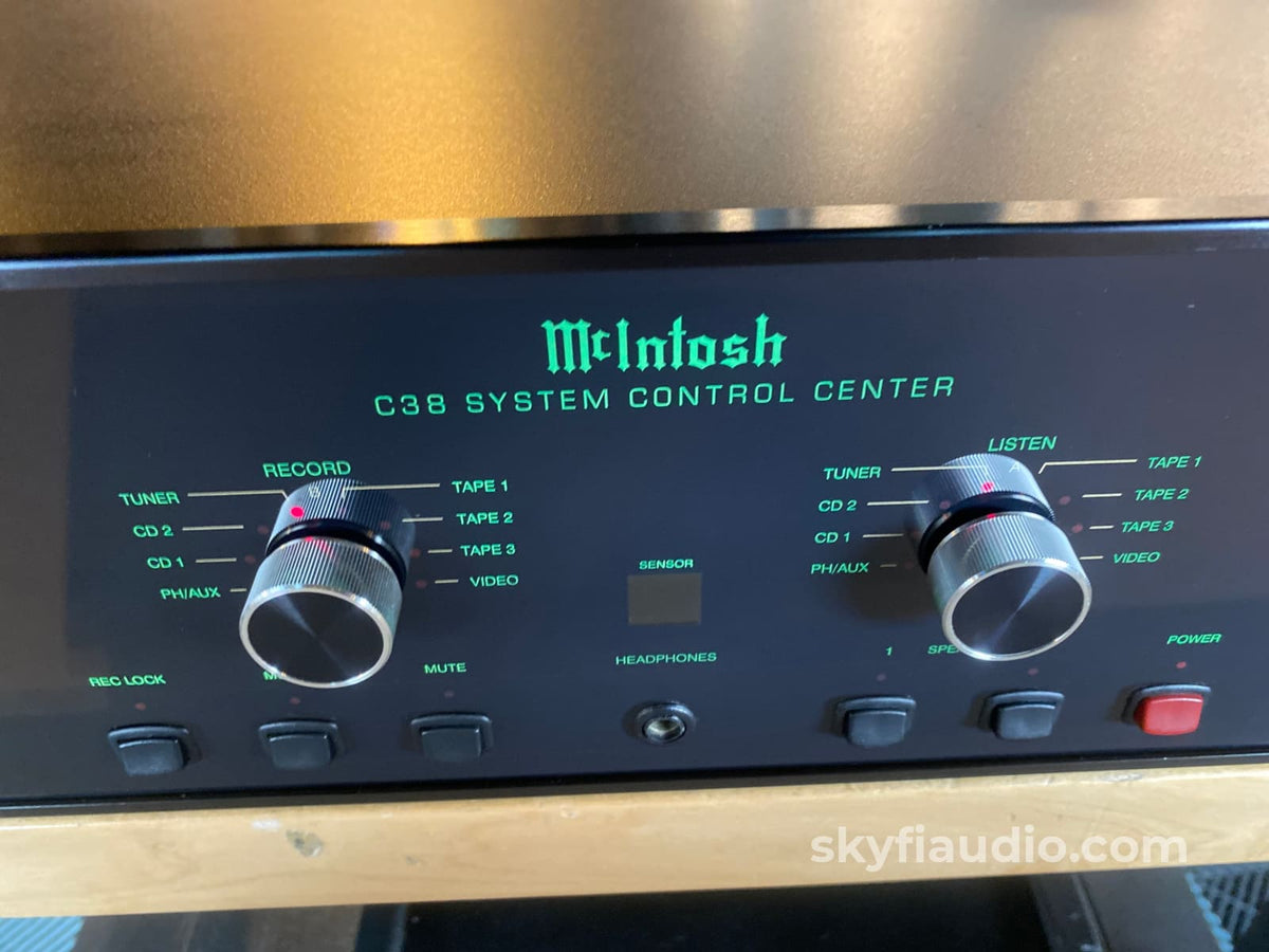 McIntosh C38 Solid State Preamplifier, Full Featured w/Phono Stage