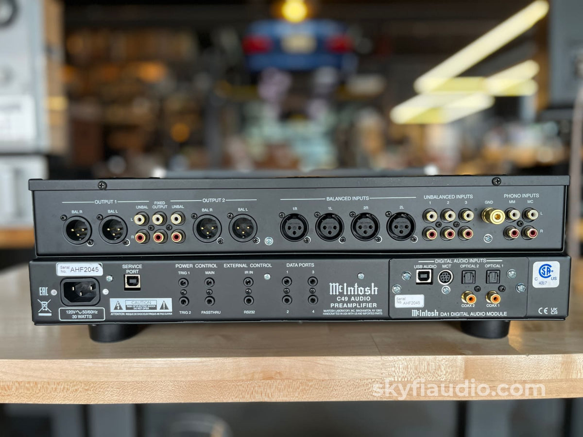 McIntosh C49 Solid State Preamplifier and DAC - Pre-Loved