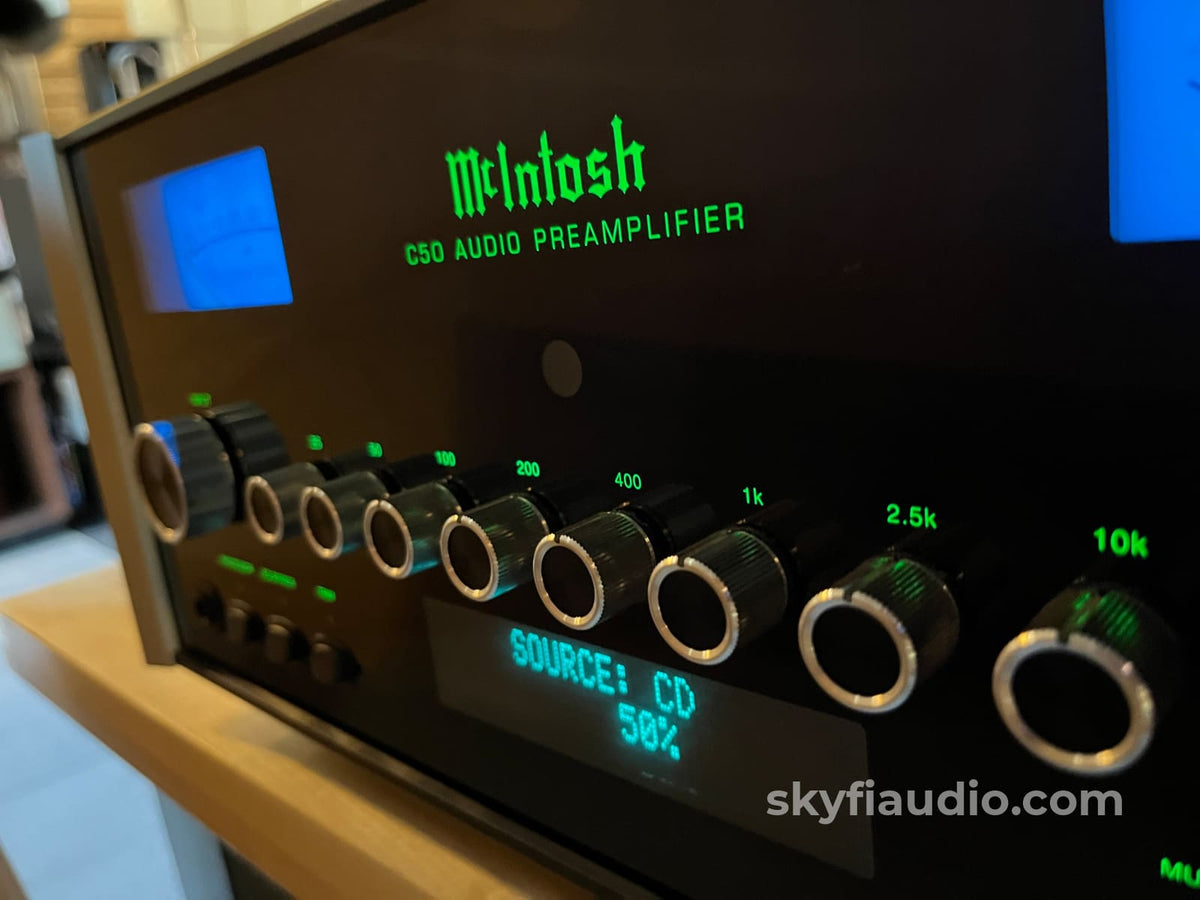 McIntosh C50 Solid State Preamplifier with DAC and 8-Band Equalizer