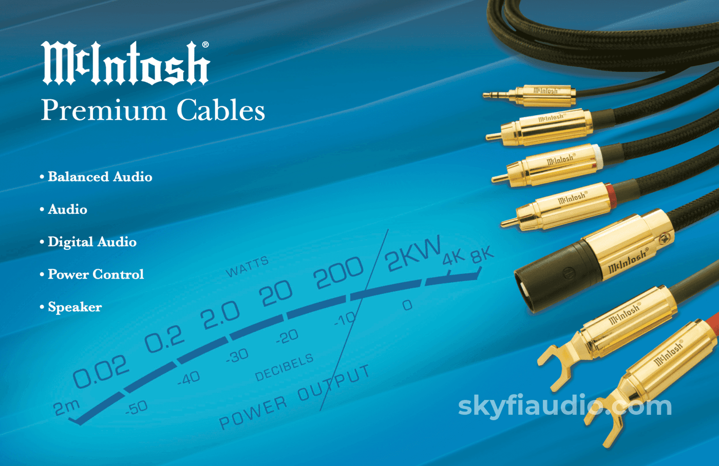 McIntosh Custom Length Speaker Cables (Pair) - 6m