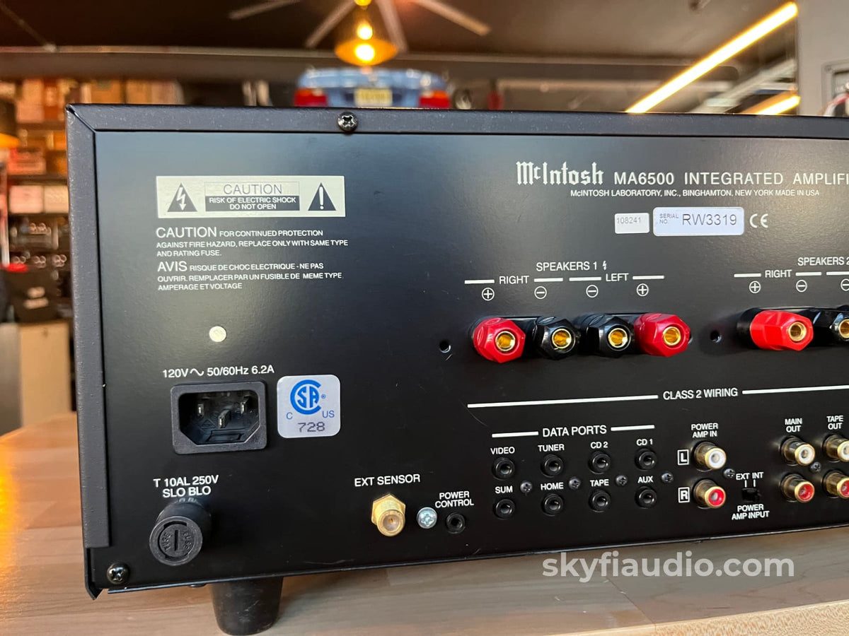 McIntosh MA6500 All-Analog Integrated Amplifier with Upgraded LED VU M