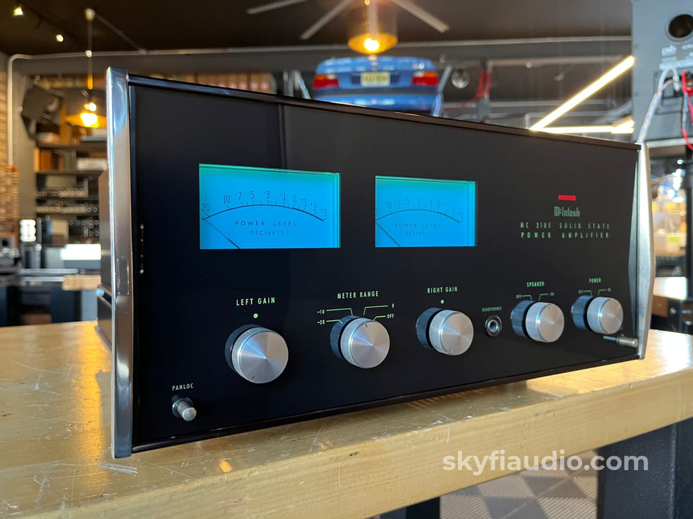 McIntosh MC2105 Vintage Solid State Amplifier - Minty, SkyFi Serviced
