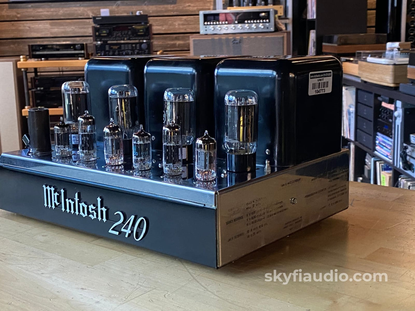 McIntosh MC240 Tube Amplifier - Electronically Restored with Tube Cage