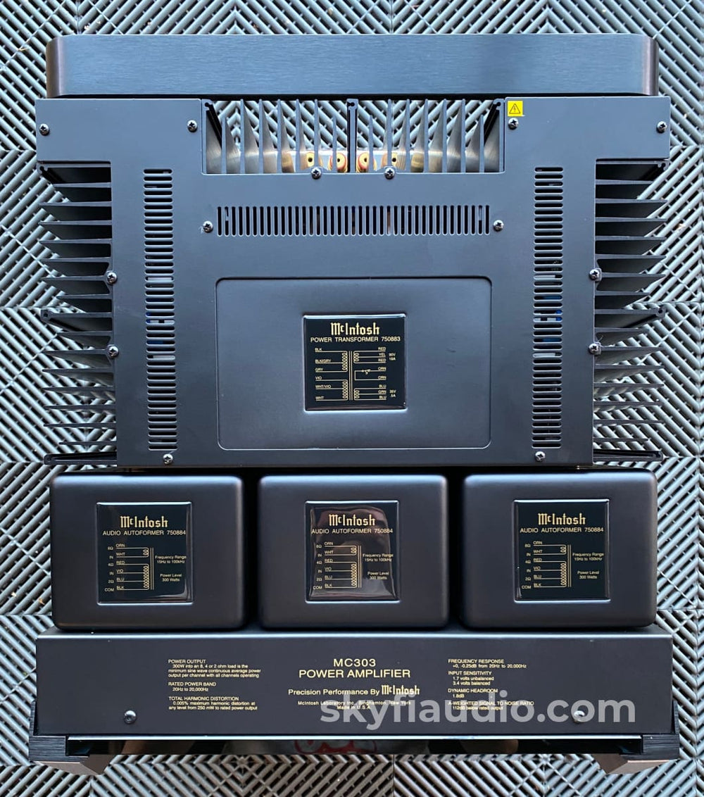 McIntosh MC303 3-Channel Solid State Amplifier, Pre-Loved