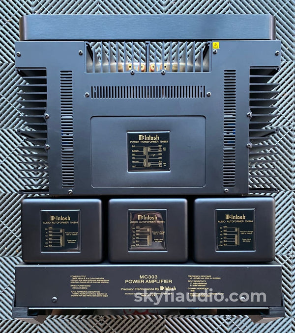 McIntosh MC303 3-Channel Solid State Amplifier, Pre-Loved