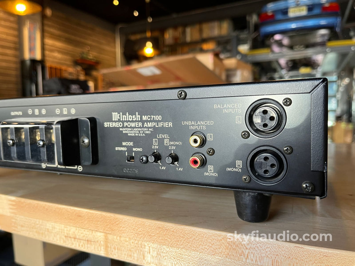 McIntosh MC7100 Version II Compact Amplifier w/Balanced XLR