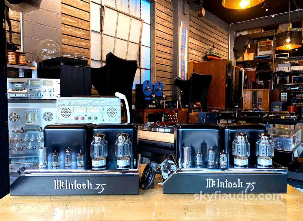 McIntosh MC75 Vintage and Restored Tube Monoblock Amps - 120 / 240V Ca