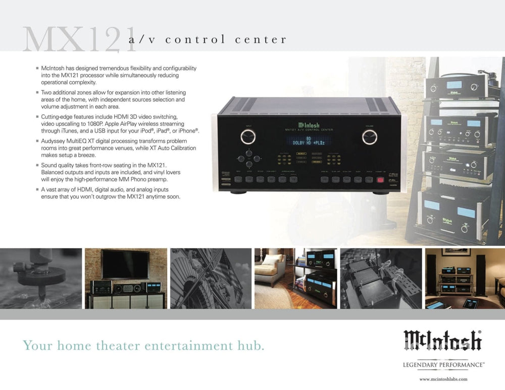 McIntosh MX121 Home Theater Processor with Phono Input, Complete Set