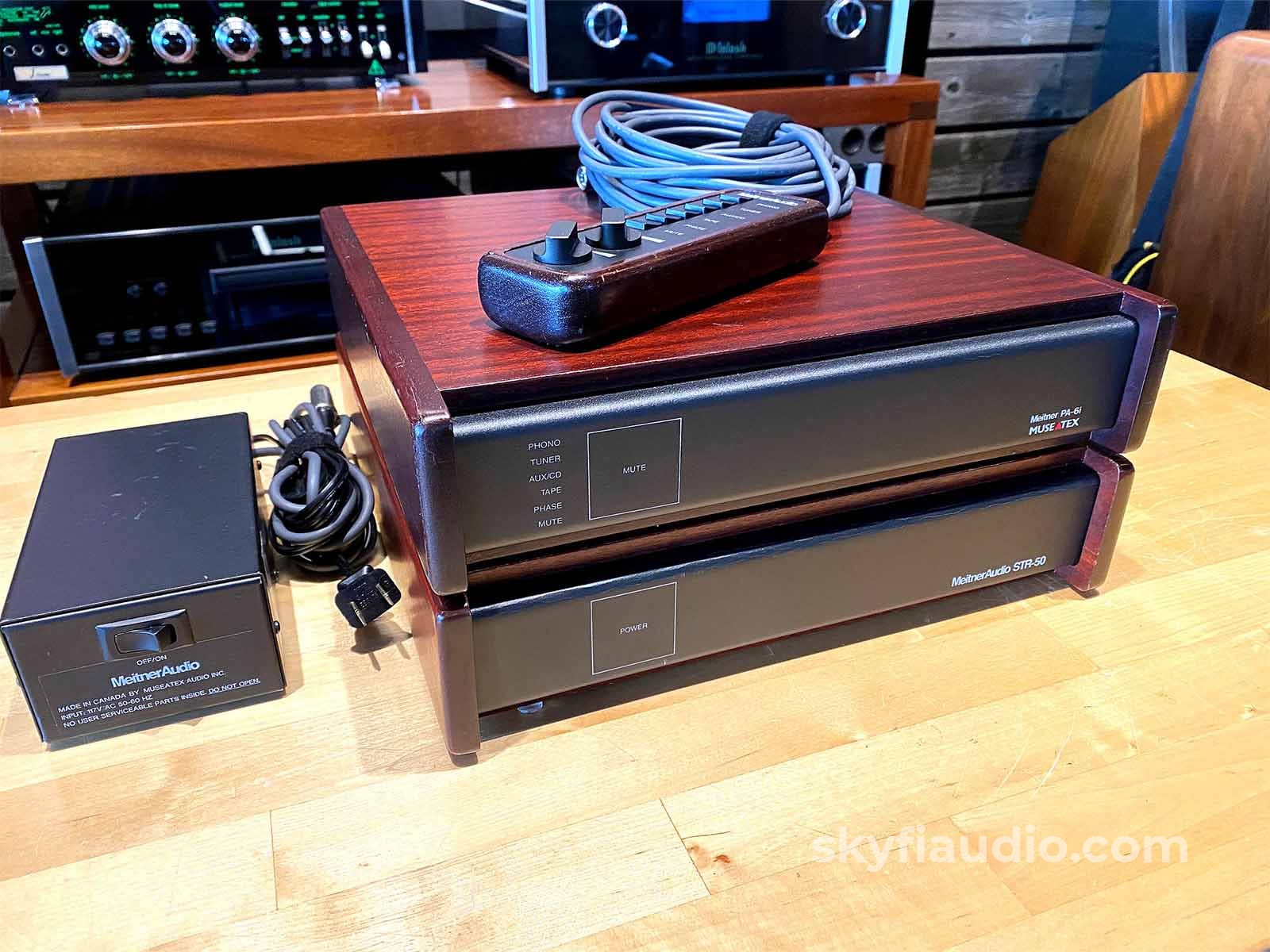 Museatex Meitner PA6i Preamp + STR-50 Amplifier System with Wired Remo