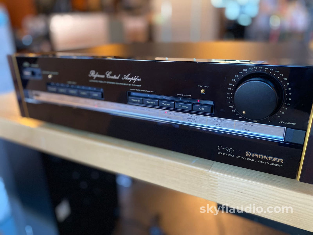 Pioneer Elite C-90 Reference Preamp w/MM Step-Up Transformer Phono Sta