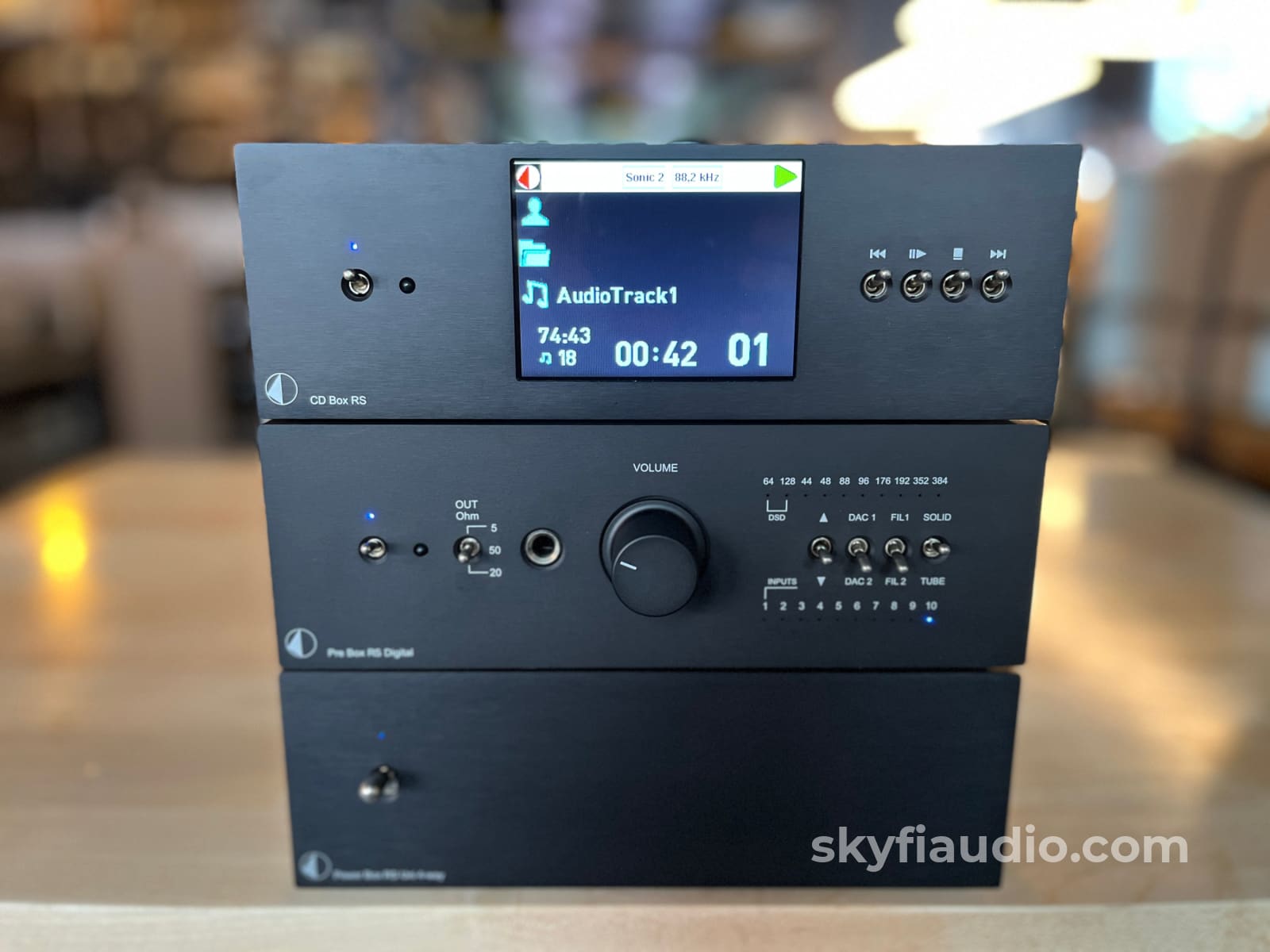 Pro-Ject RS Digital Stack - Hybrid Tube Preamp/DAC, CD Transport, Line