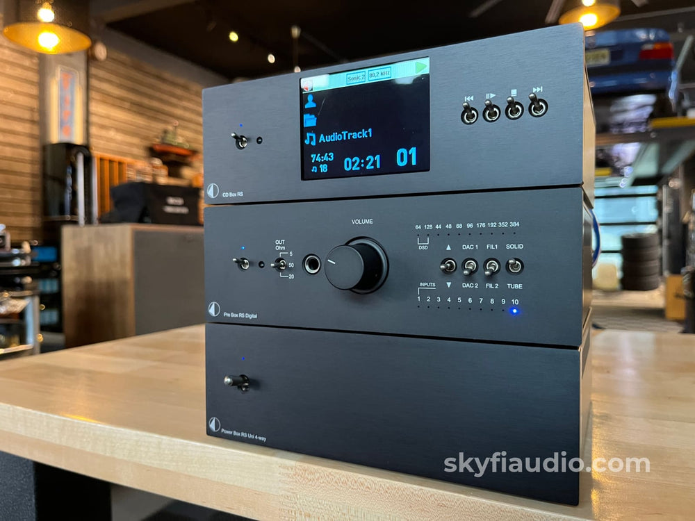 Pro-Ject RS Digital Stack - Hybrid Tube Preamp/DAC, CD Transport, Line