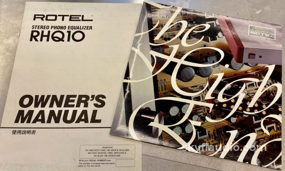 Rotel RHQ-10 Phono Preamp - The Best from Rotel - Very RARE