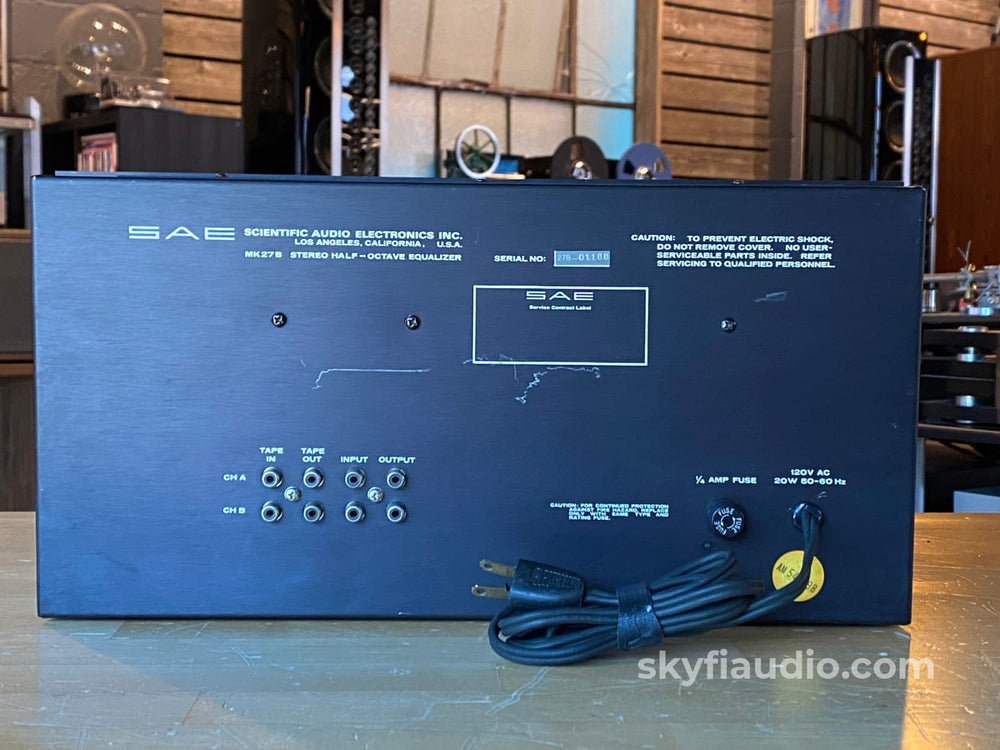 SAE 2700B Stereo Half Octave Equalizer - Rack Mount