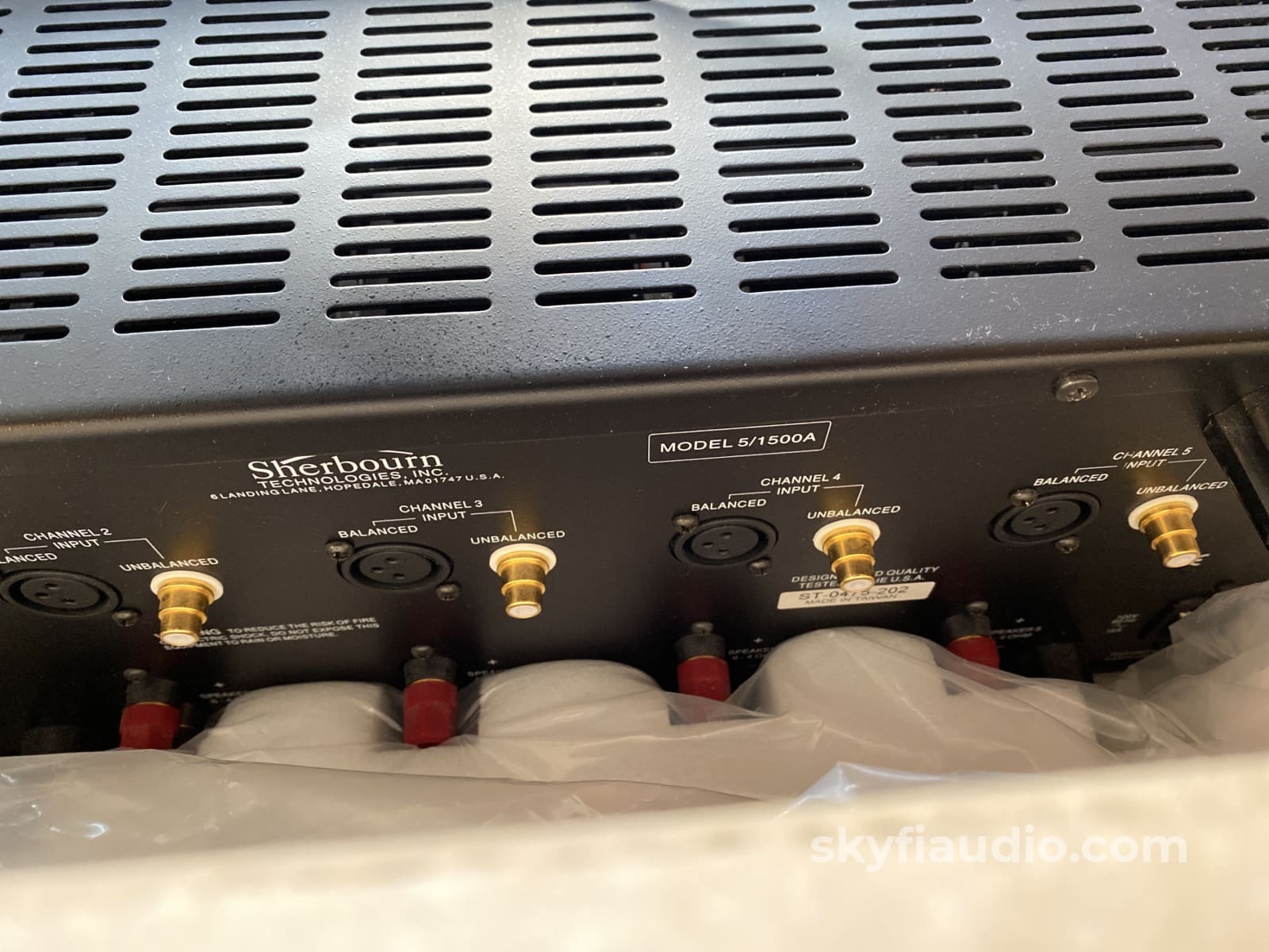 Sherbourn 5/1500A - Five-Channel Home Theater Amplifier - 200W!