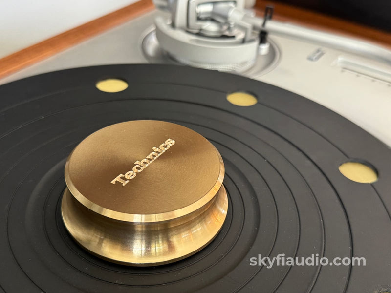 SkyFi Record Weight (Puck) – Solid Polished Brass - Perfect for Techni