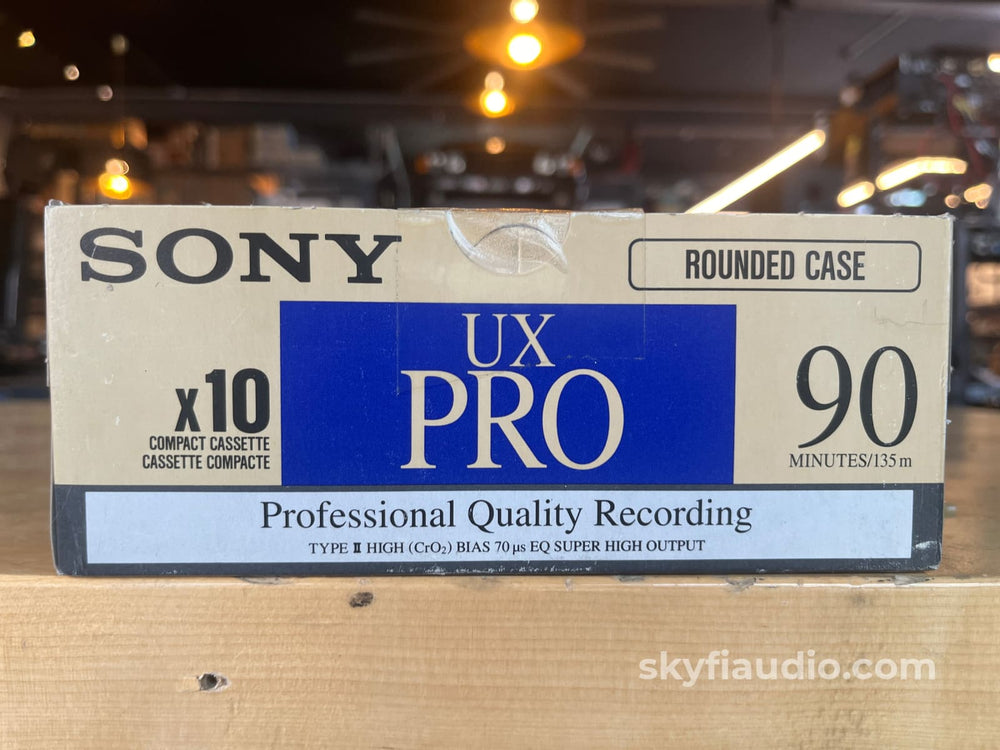 Sony C-90UXPRO Type II Cassette Tapes (10 Pack) - NOS