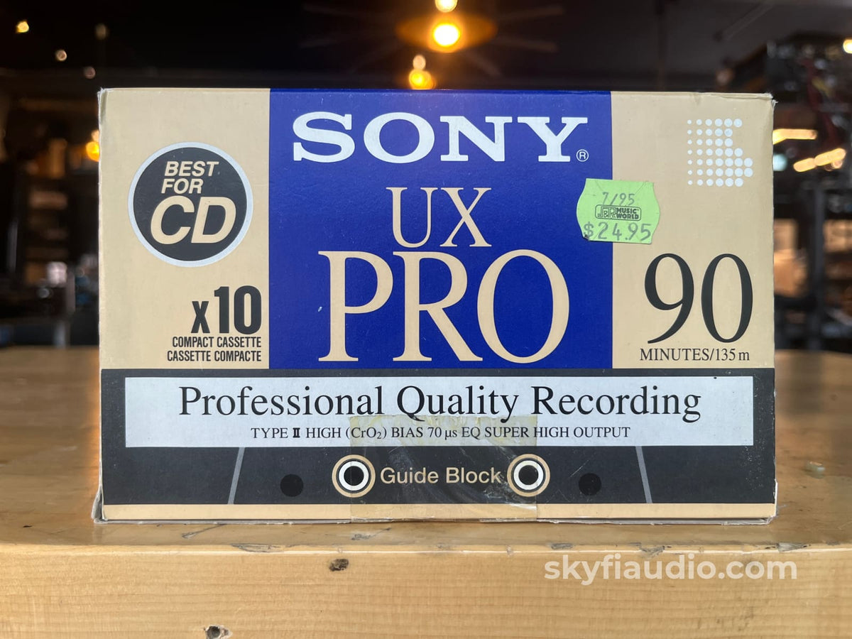Sony C-90UXPRO Type II Cassette Tapes (10 Pack) - NOS