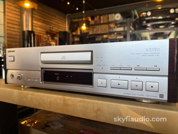 Sony CDP-X707ES CD Player - Serviced - Rare Champagne Finish w/US Volt