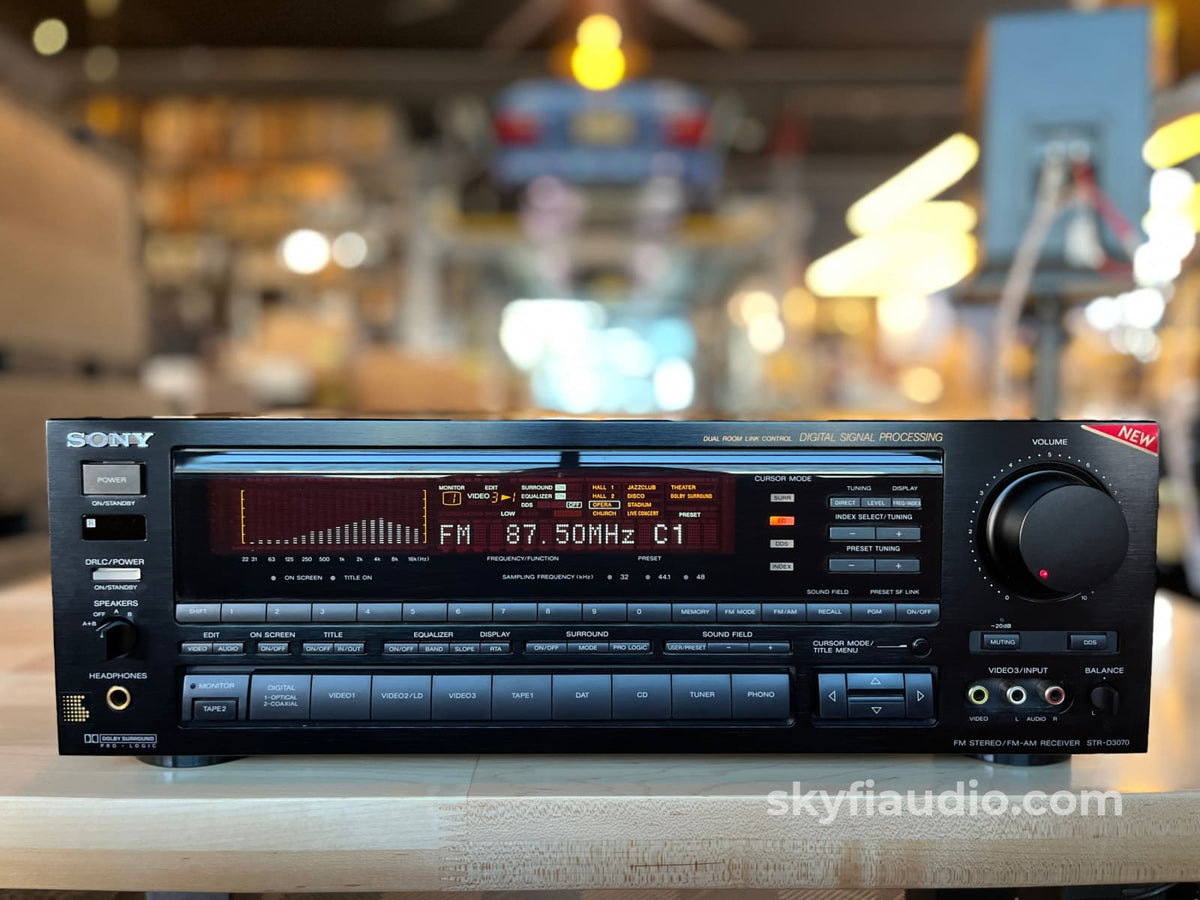 Sony STR-D3070X Receiver - 120WPC w/Graphic EQ, Tuner, Phono, and DAC!