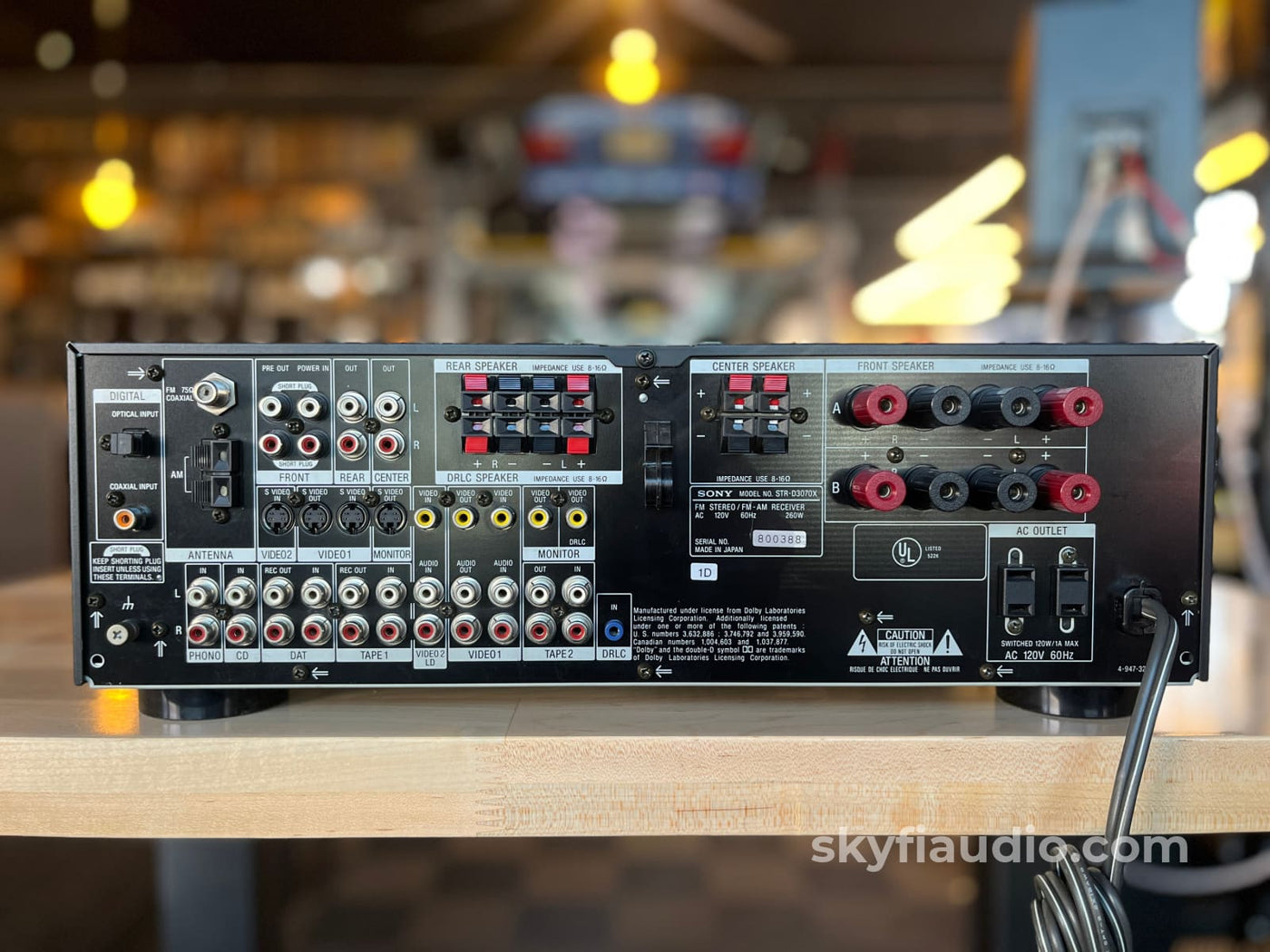 Sony STR-D3070X Receiver - 120WPC w/Graphic EQ, Tuner, Phono, and DAC!